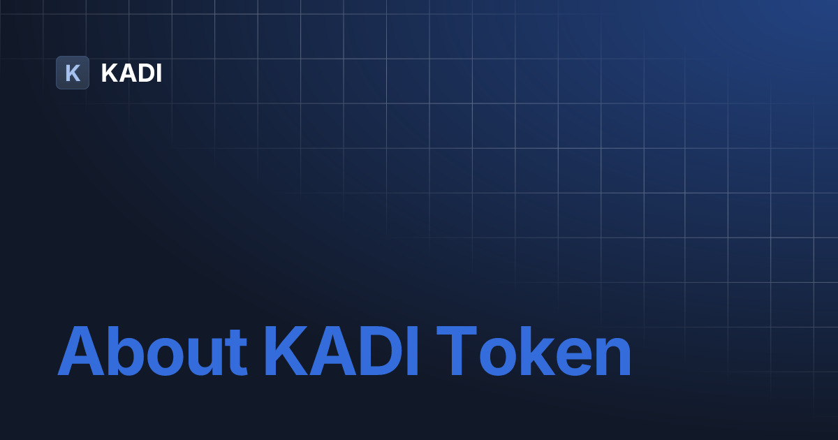 About KADI Token | KADI